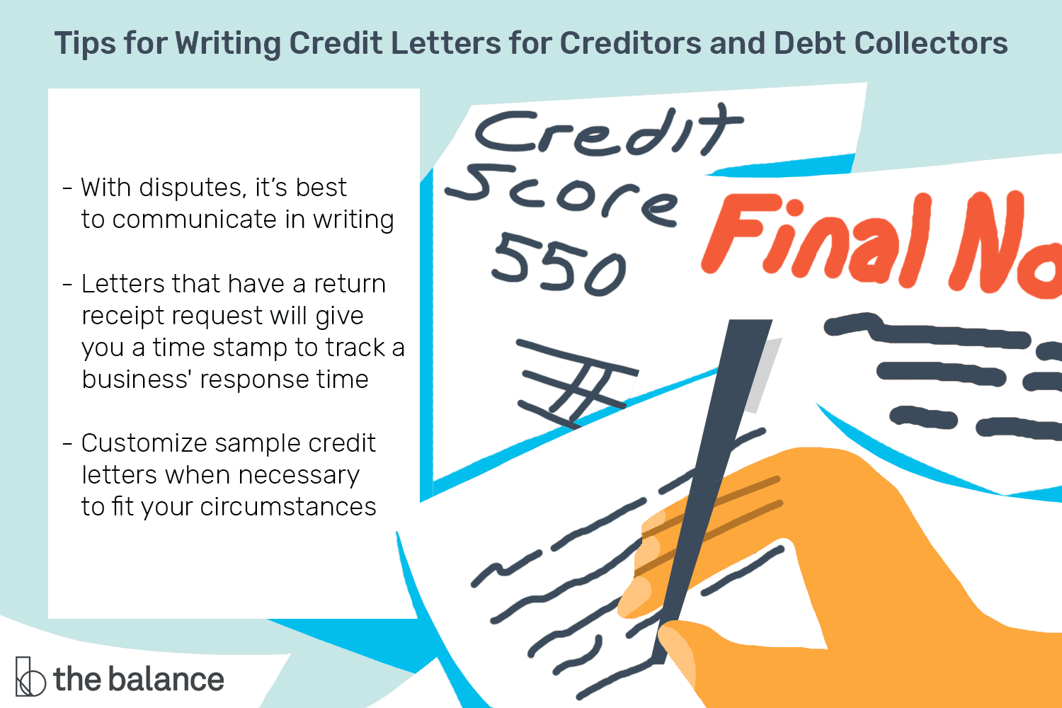 Sample Credit Letters for Creditors & Collectors