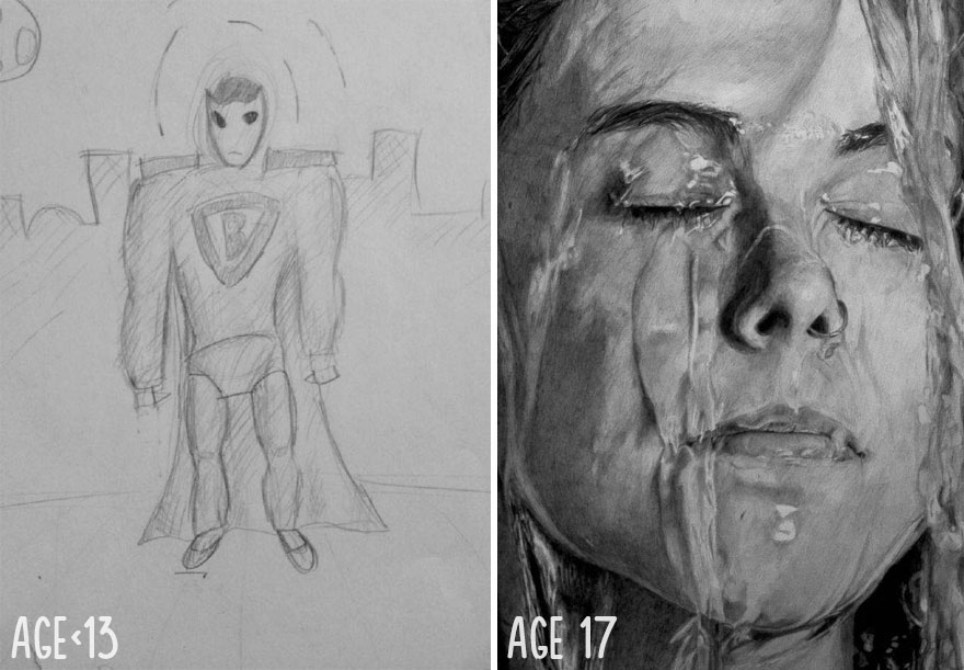 Drawings Then and Now: Share Your Art Glow-Up
